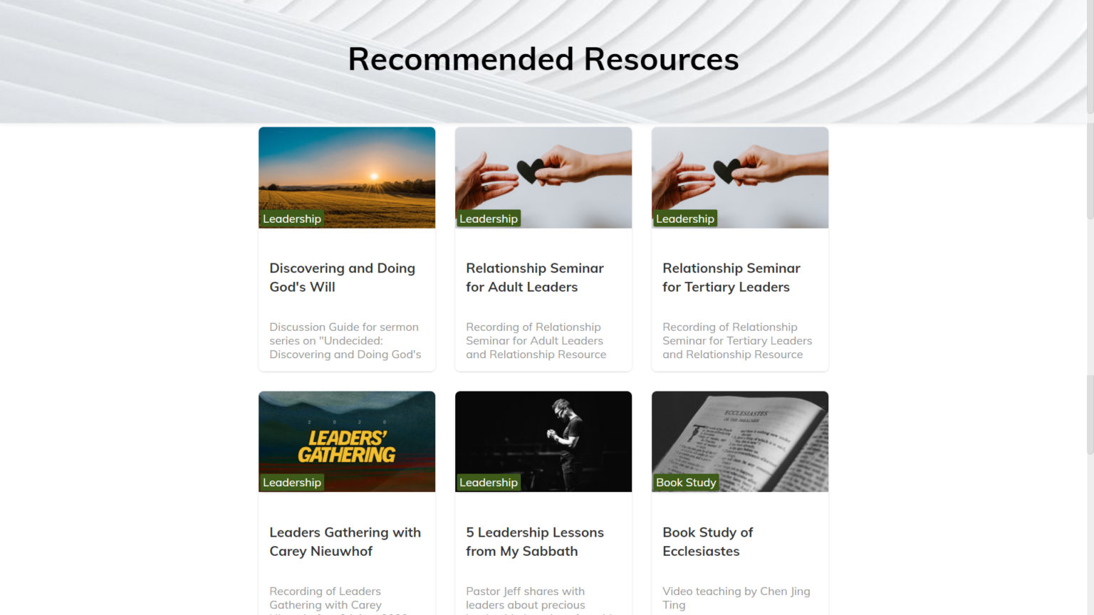 Resources – HOPE Singapore