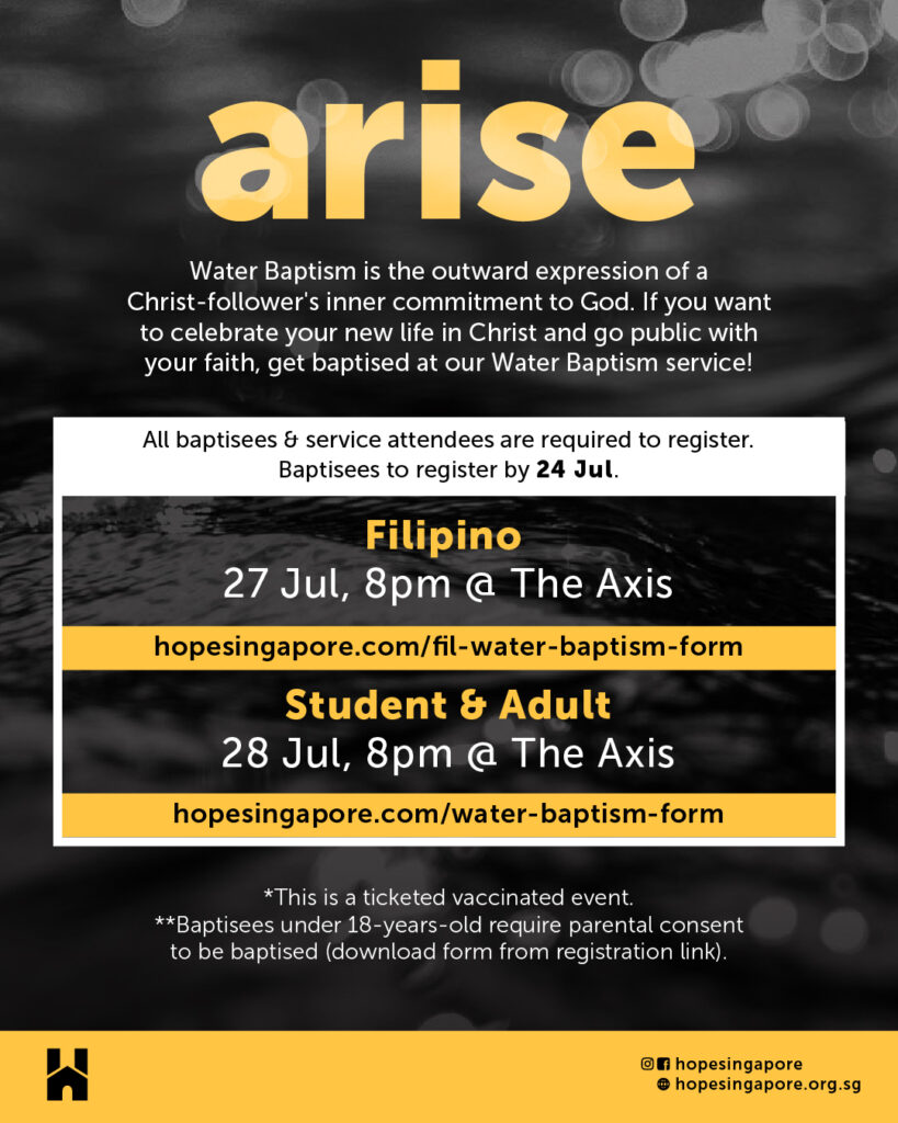 What’s Upcoming - HOPE Singapore